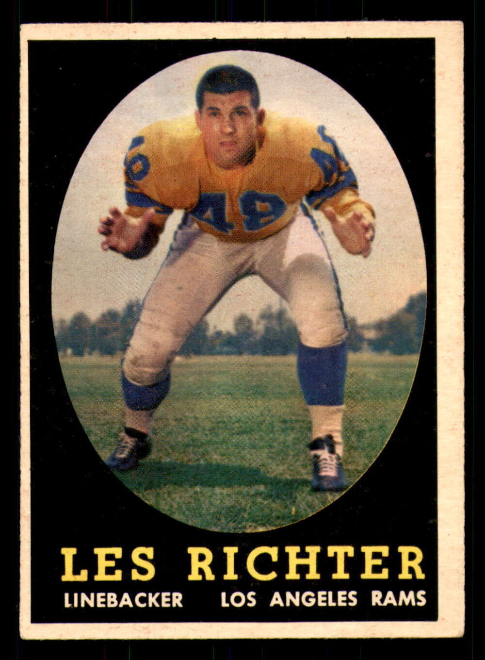 1958 Topps #105 Les Richter Excellent+ LA Rams ID:387480 | eBay