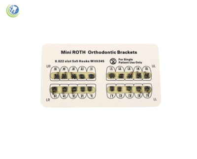 1 Dental Orthodontics Mini Roth Brackets for Braces Slot 0.022 Hooks ...