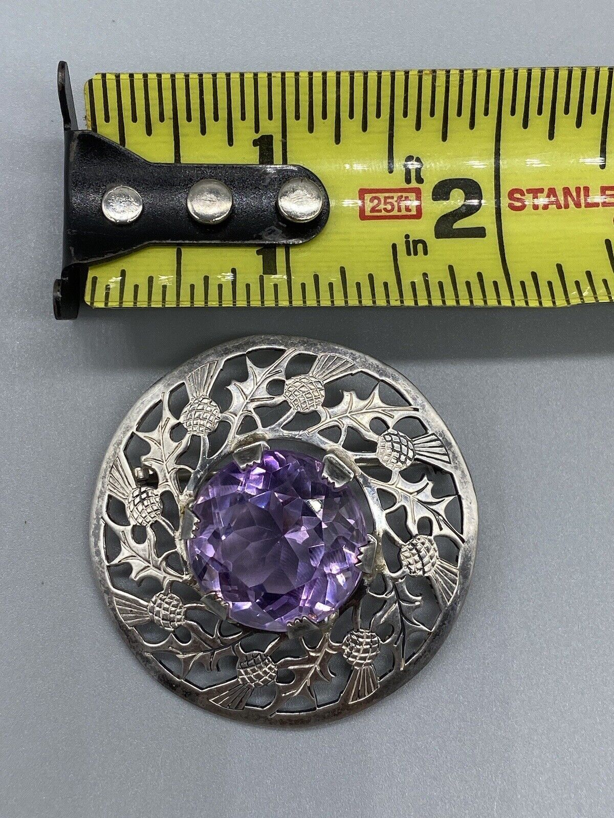 VINTAGE WB’S WARD BROTHERS STERLING SILVER 925 AMETHY… - Gem