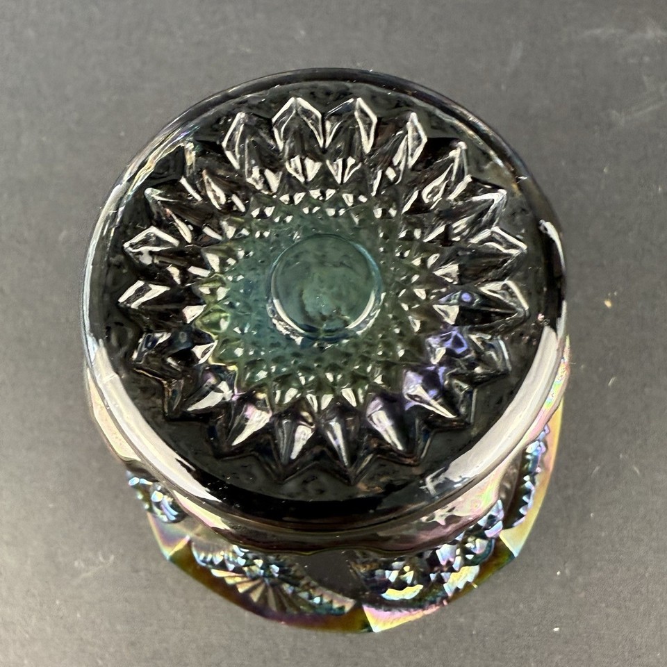 Vintage Imperial Glass Carnival Glass Toothpick Holder 2 1/2" tall. | eBay