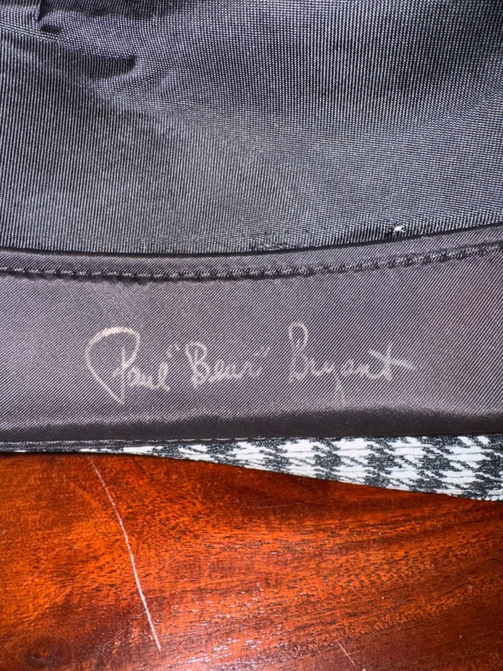 PAUL BEAR BRYANT SIGNED FEDORA HAT ALABAMA CRIMSON TIDE- RARE AUTOGRAPH ...