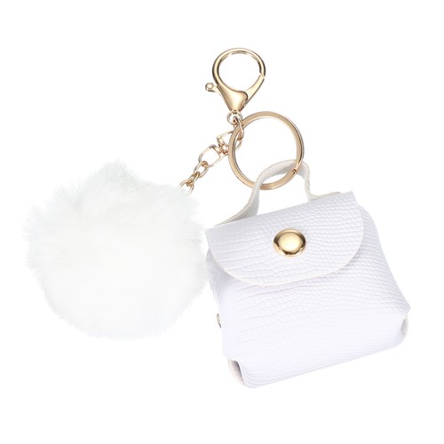 Coin Pouch, PU Leather Mini Coin Purse Keychain, White 781954098380| eBay