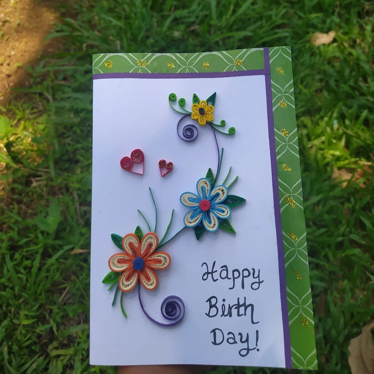 Quilling Birthday Cards All Ages Happy Birthday quilling Card ...