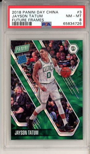 Jayson Tatum card /50 2018 Panini Day China future frames rated rookie ...