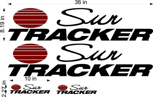 PONTOON BOAT SUNTRACKER DECALS STICKER USA MADE GRAPHIC SUN TRACKER | eBay