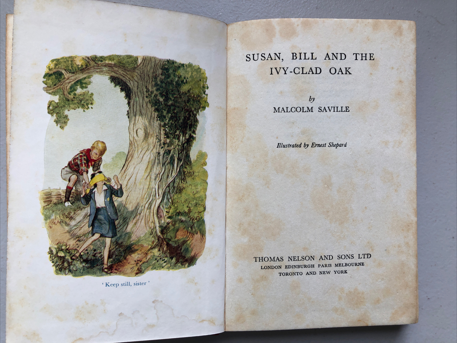 Susan bill and the ivy clad oak by Malcolm Saville Ill Ernest Shepard ...