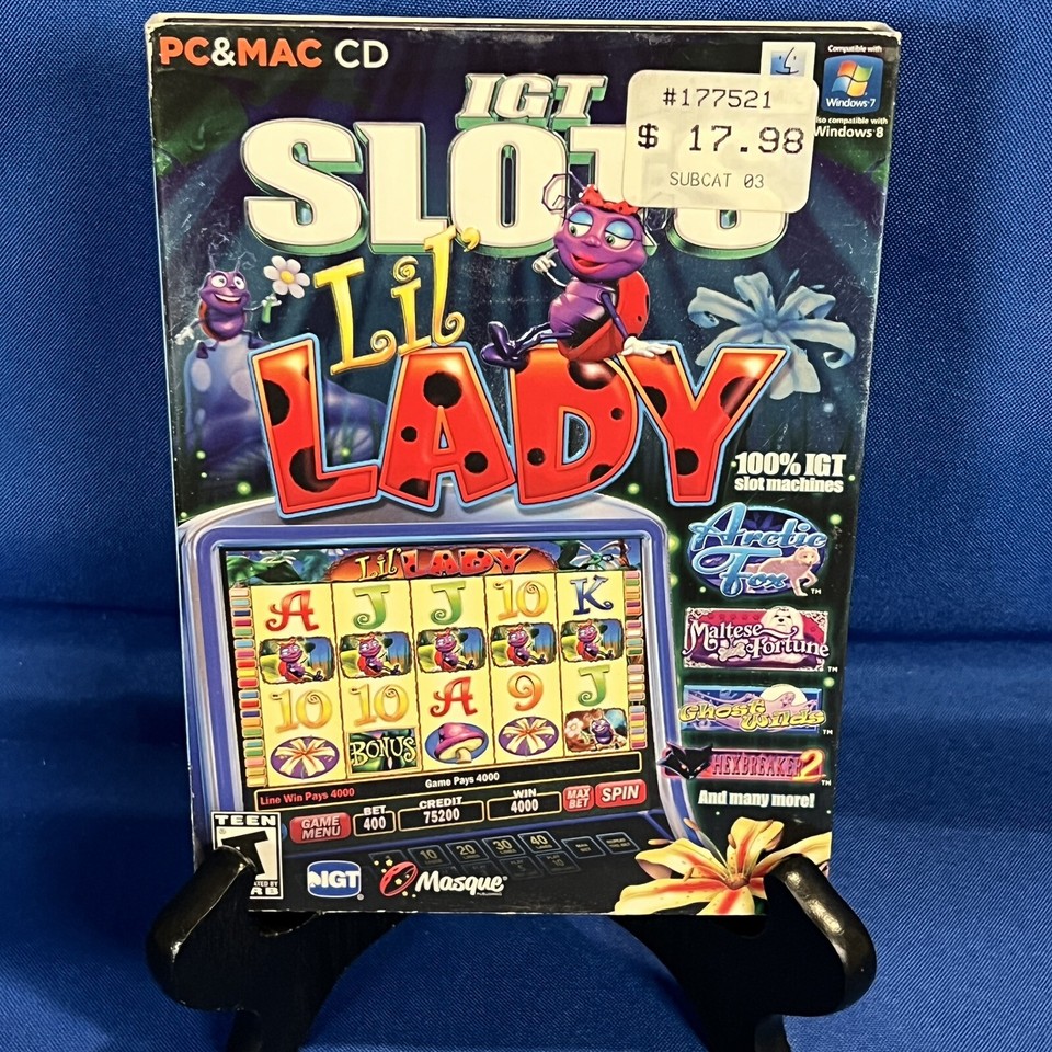 Lot of 2 Slot PC CD DVD ROM Games IGT Slots Lil' Lady Lobstermania PC ...