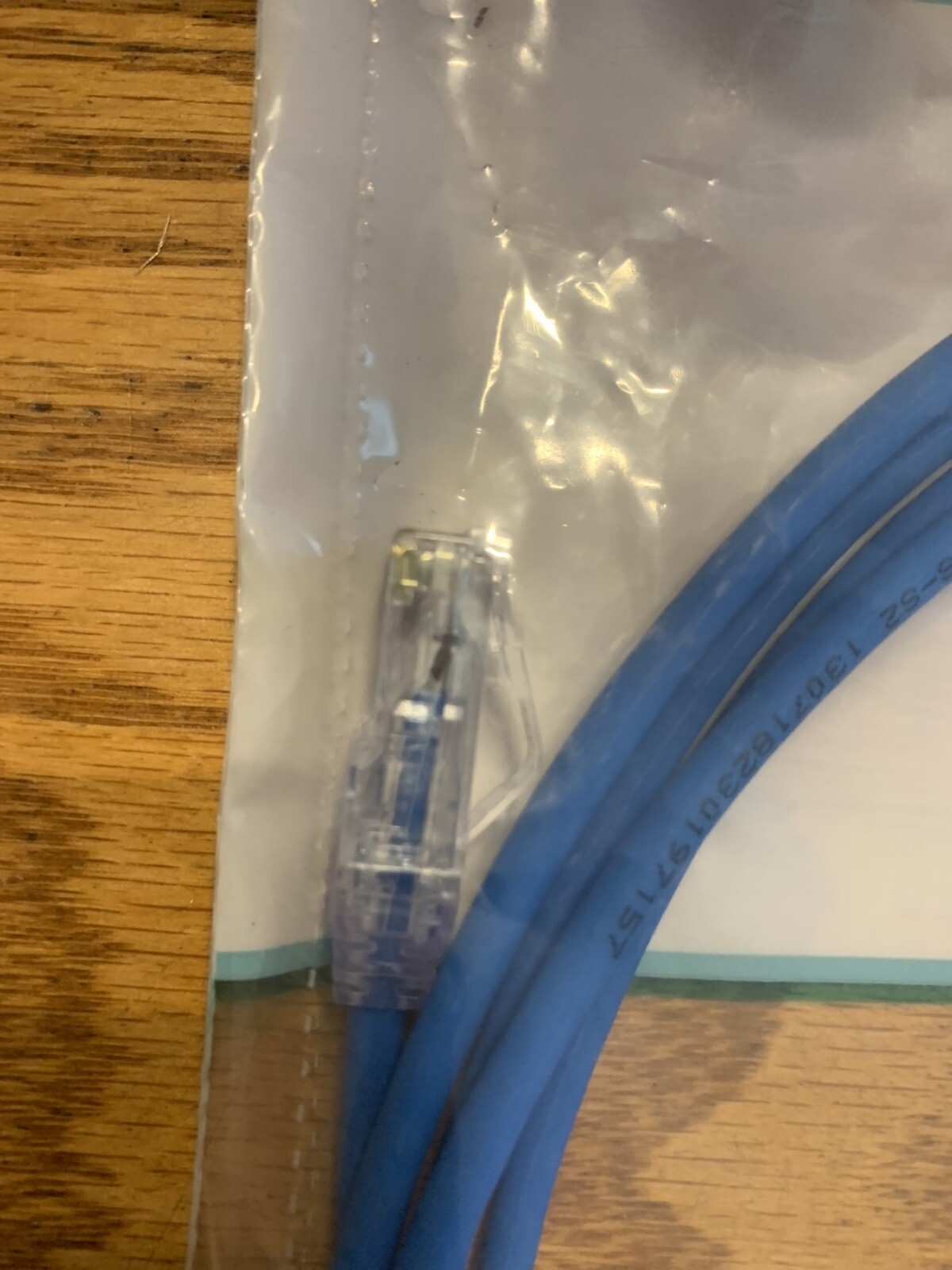 NEW PANDUIT UTP28SP8INBU CAT6 PERFORMANCE UTP CORD T568B BLUE CM/LSZH ...