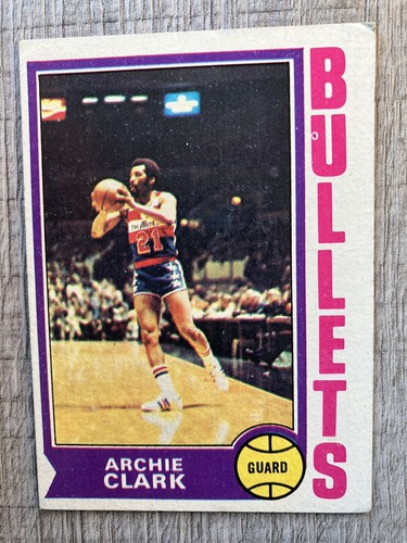 1974-75 Topps Basketball Archie Clark #172 Washington Bullets Minnesota ...