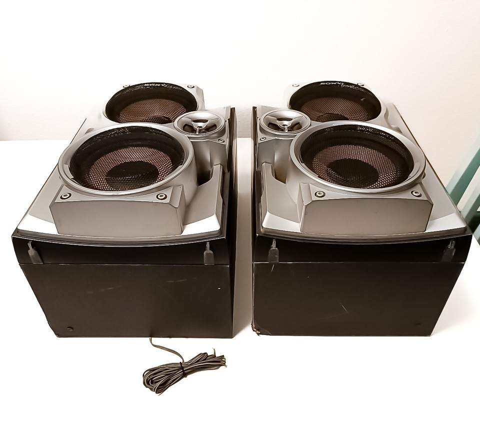 Sony SS-RG440 Dual Woofer Speakers Pair, Bookshelf (Working) | eBay