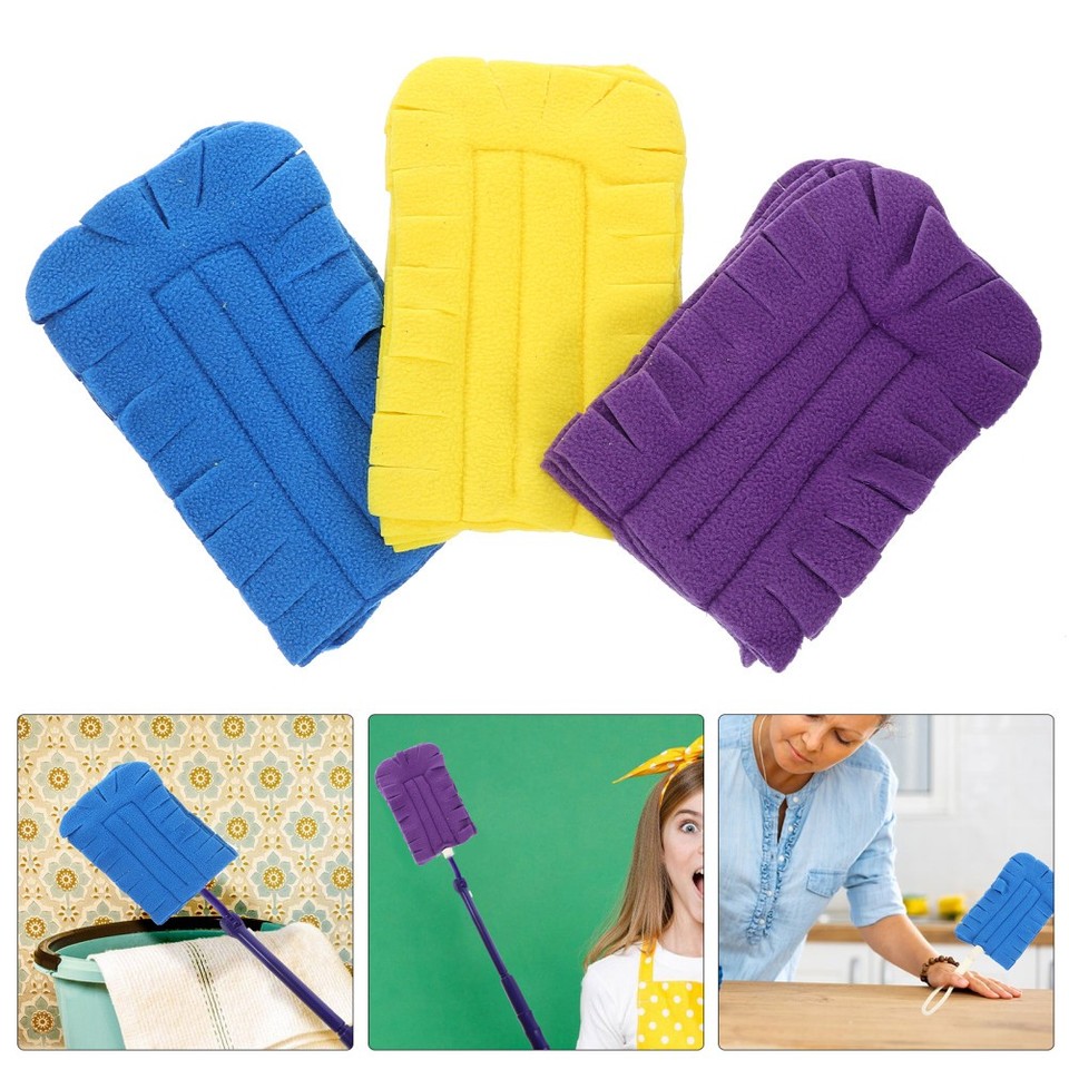Reusable Duster Refill Hand Desk Cleaning Brush Refills Cotton Fleece ...
