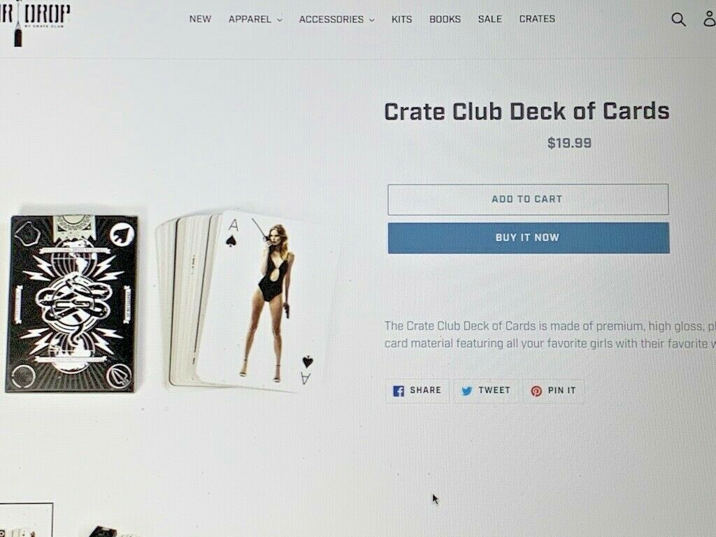 New & Sealed! From CRATECLUB.US ~ Collectable Crate Club Deck of Cards ...