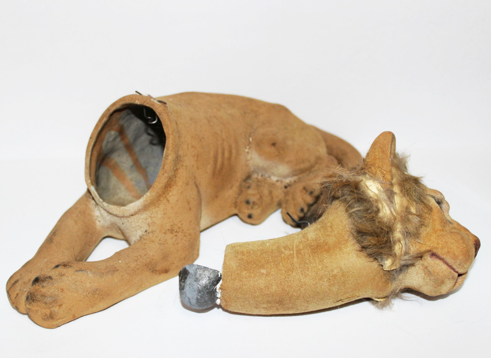 Vintage Antique Bobblehead Nodder Toy Lion Cat Wild Animal Home Decor ...