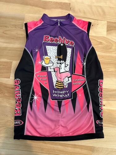 Primal Wear Women's 1/2 Zip Cycling Jersey Color Pink Beehive Size ...