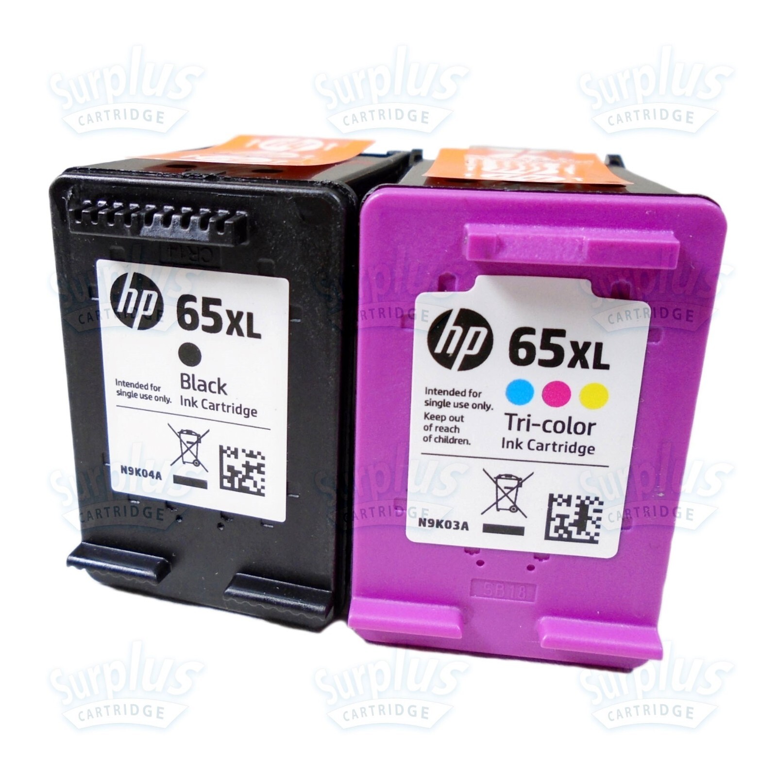 2pk Genuine HP 65XL Black & Color Color ENVY 5010 5032 DeskJet 3752 ...