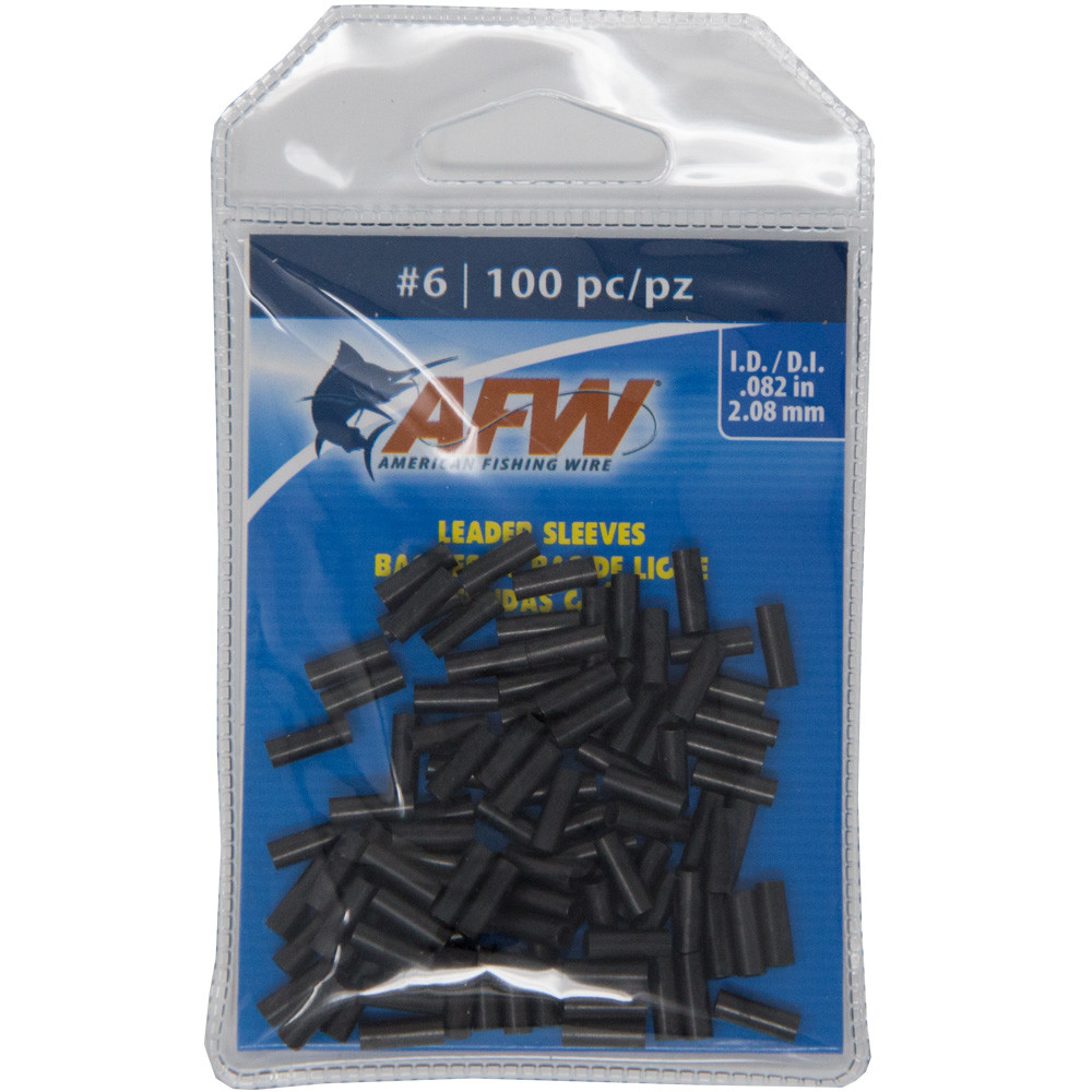 AFW Single Barrel Crimps Copper Crimp Sleeve Leader Making Sleeves Size ...