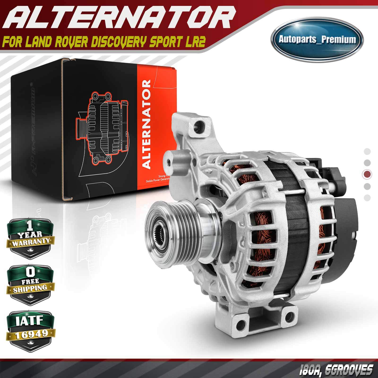 Alternator for Land Rover Discovery Sport LR2 180A CCW 6-Groove Clutch ...