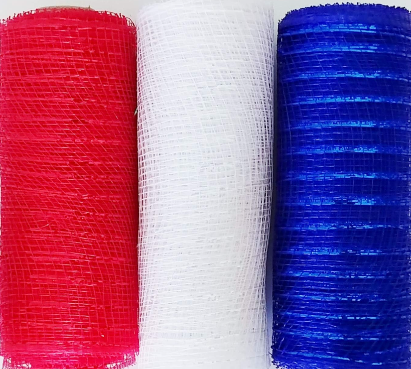 6"x5 yd Deco Mesh Roll Metallic Spring Easter Floral Craft Wreath ...