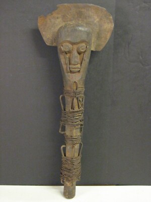 Ofo ritual staff, wood and iron statue, African, Nigeria, Igbo culture ...