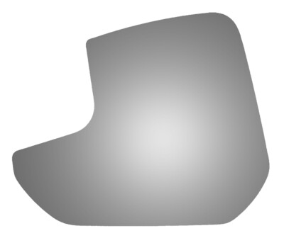 New Lower Flat Left Mirror 14-19 Ford Transit Connect W/O Backing Plate ...