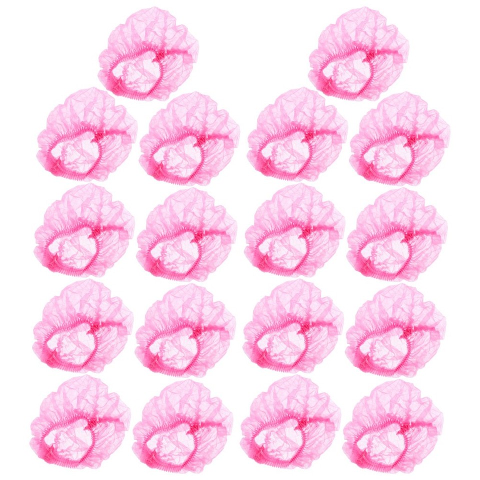 100pcs Disposable Hairnets Non-woven Mesh Caps Versatile Disposable ...