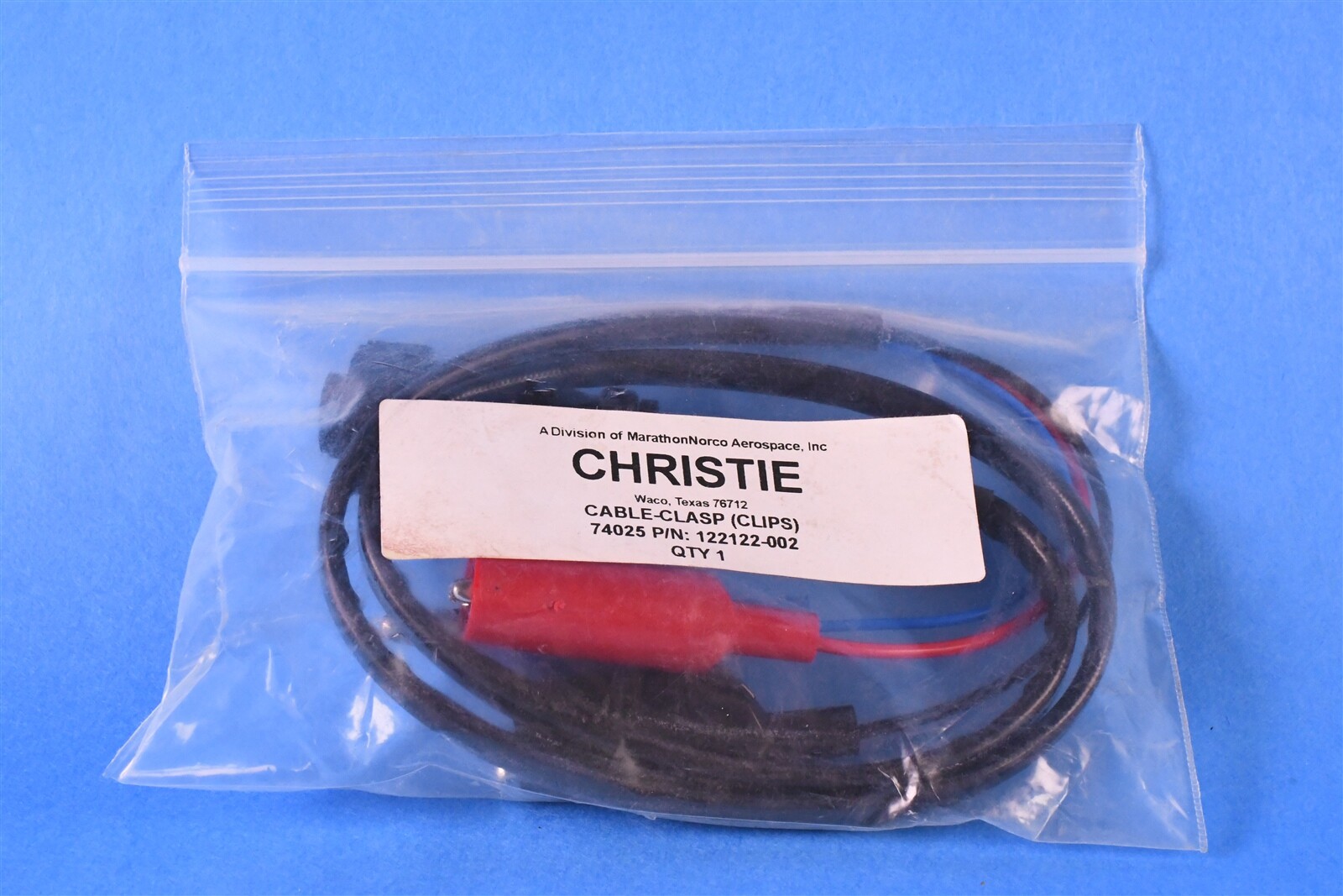 Christie MarathonNorco Aerospace CABLE-CLIPS Battery Charger Cable ...