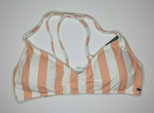 Volcom Coco V-Neck Bikini Top, White/Orange, Women's XXL | eBay