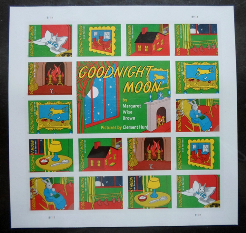 2025- Goodnight Moon - Cat # 6002-6009 NDC Imperf Sheet Of 16 Forever ...