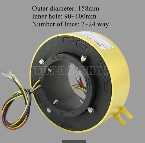 360 rotating conductive slip ring inner hole 100 outer 185mm wire ...