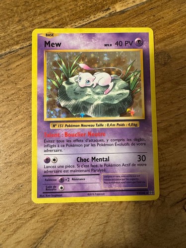 Carte Pokémon Mew 53/108 RARE REVERSE HOLO MINT 2016 | eBay