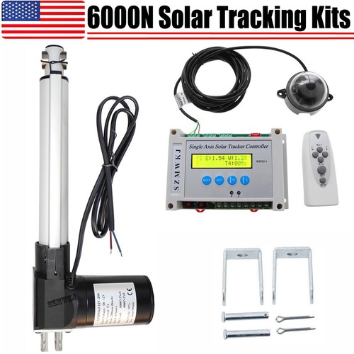 Single Axis Solar Panel Sun Track Tracker - 6000N 8" Linear Actuator ...