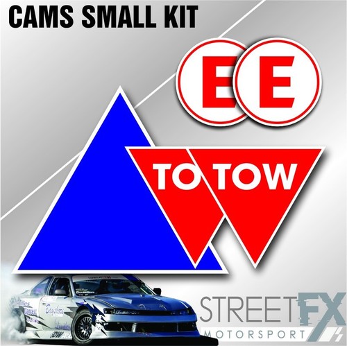 SMALL CAMS APPROVED RACE DRIFT RALLY TRACK CAR TOW VINYL STICKER DECAL ...