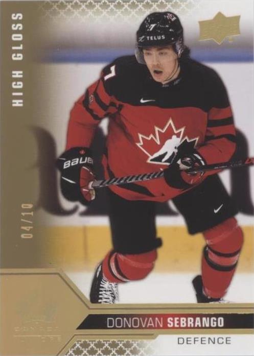 2022 Upper Deck Team Canada Juniors - Men's U-20 Donovan Sebrango #10 ...