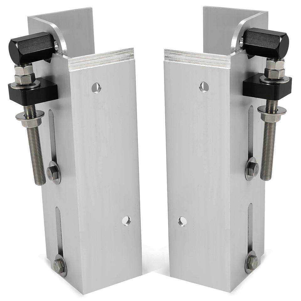 6" Set Back 4'' Adjustable Outboard Boat Motor Power Lift Jack Plate ...