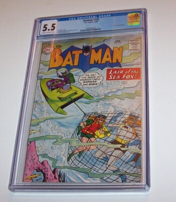 Batman #132 - DC 1960 Silver Age Issue - CGC FN- 5.5 - "Lair of the Sea ...