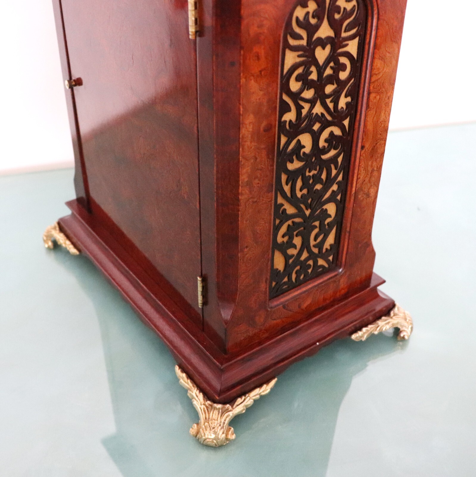 CHRISTIAAN HUYGENS Vintage Mantel Clock Triple Chimes MOVING Orchestra ...
