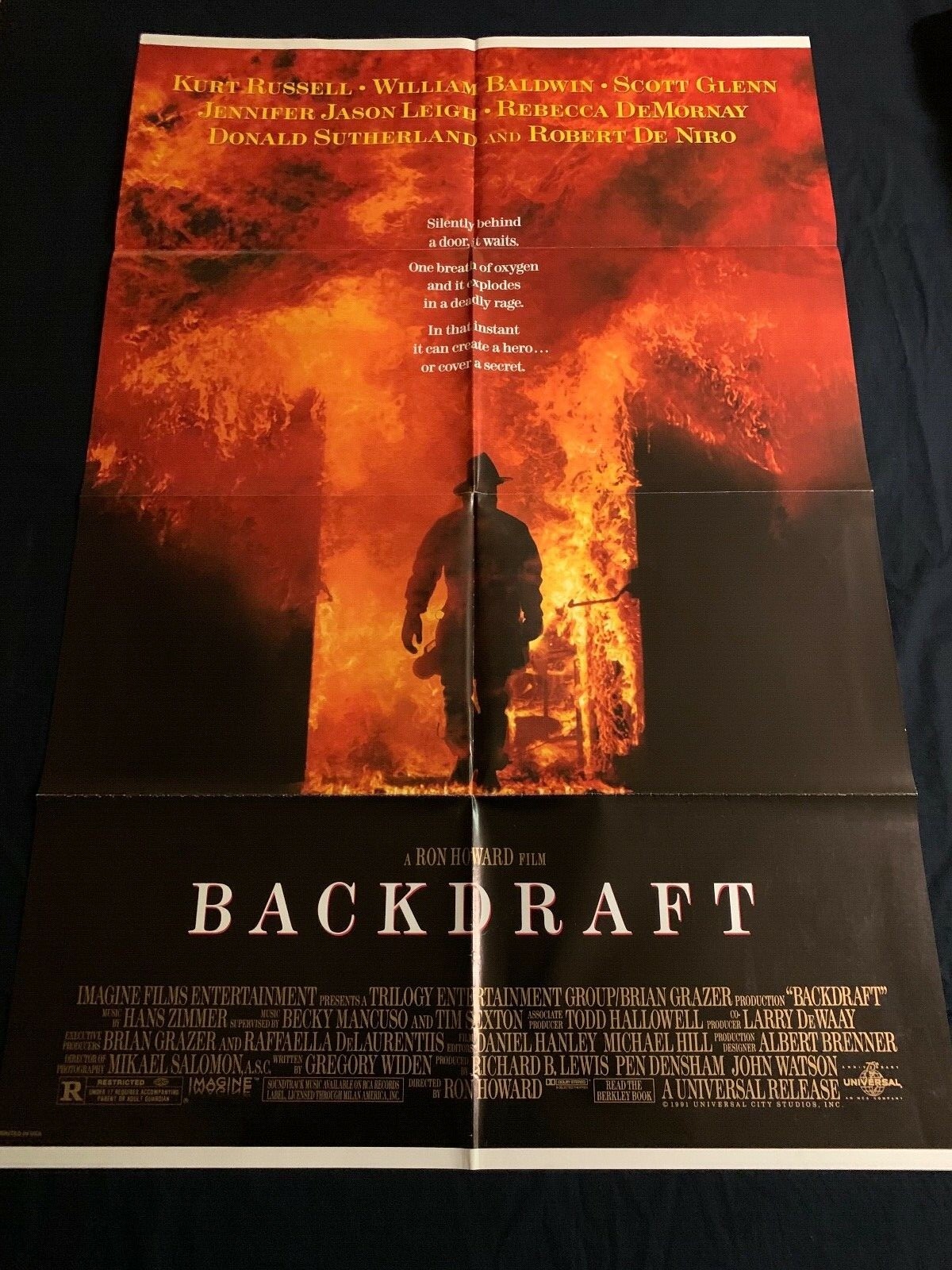 BACKDRAFT original U.S ONE SHEET | eBay