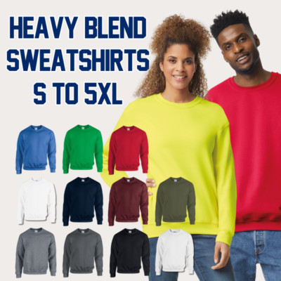 GILDAN Unisex Heavy Blend™ Crew Neck Sweatshirts, Unisex adult jumpers ...