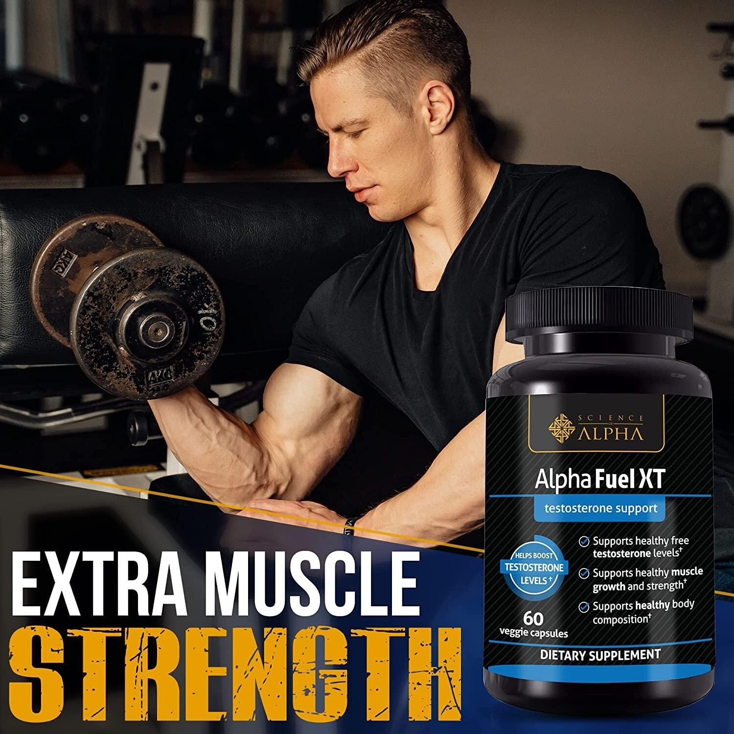 2X Alpha Testosterone Booster, Male Enhancement, healthy muscle growth ...