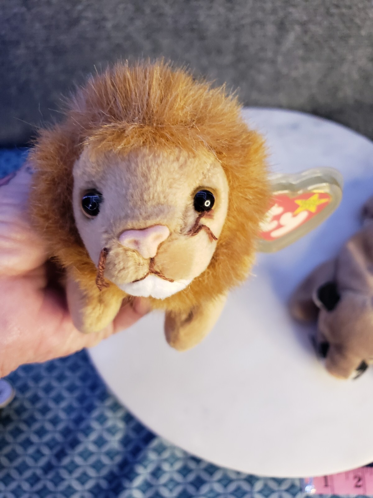 Ty ROARY Beanie Baby Vintage 1996 Retired King Of Jungle Lion ...