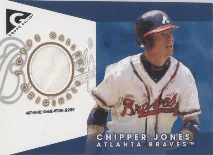 2005 Topps Gallery - Originals Relics Chipper Jones #GO-CJ (MEM) for ...
