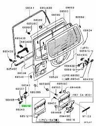 Genuine Mitsubishi OEM Pajero 92-06 Back Door Male Damper Rubber Stop ...
