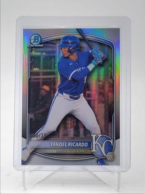 YANDEL RICARDO 2025 BOWMAN CHROME DRAFT BOWMAN LOGO REFRACTOR /35 Q3967 ...