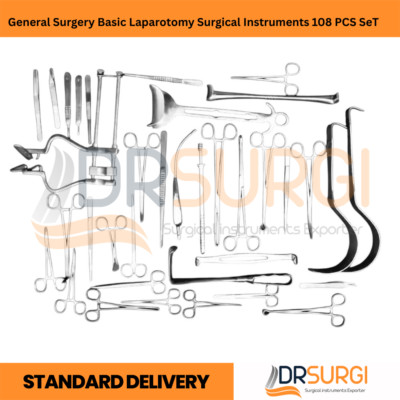 General Surgery Basic Laparotomy Surgical Instruments 108 PCS SeT | eBay