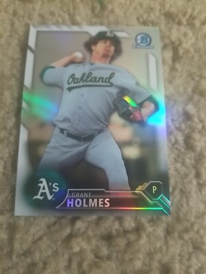 GRANT HOLMES 2016 BOWMAN PROSPECT CARD BDC-142 ATHLETICS (PROSPECT ...