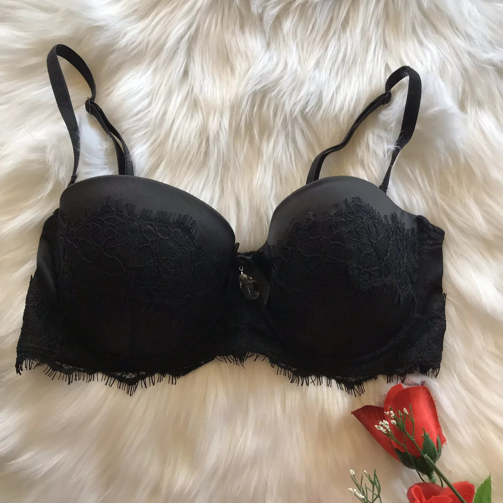 Honey Birdette Bridgette Black Bra 12C 34C $4 EXPRESS… - Gem