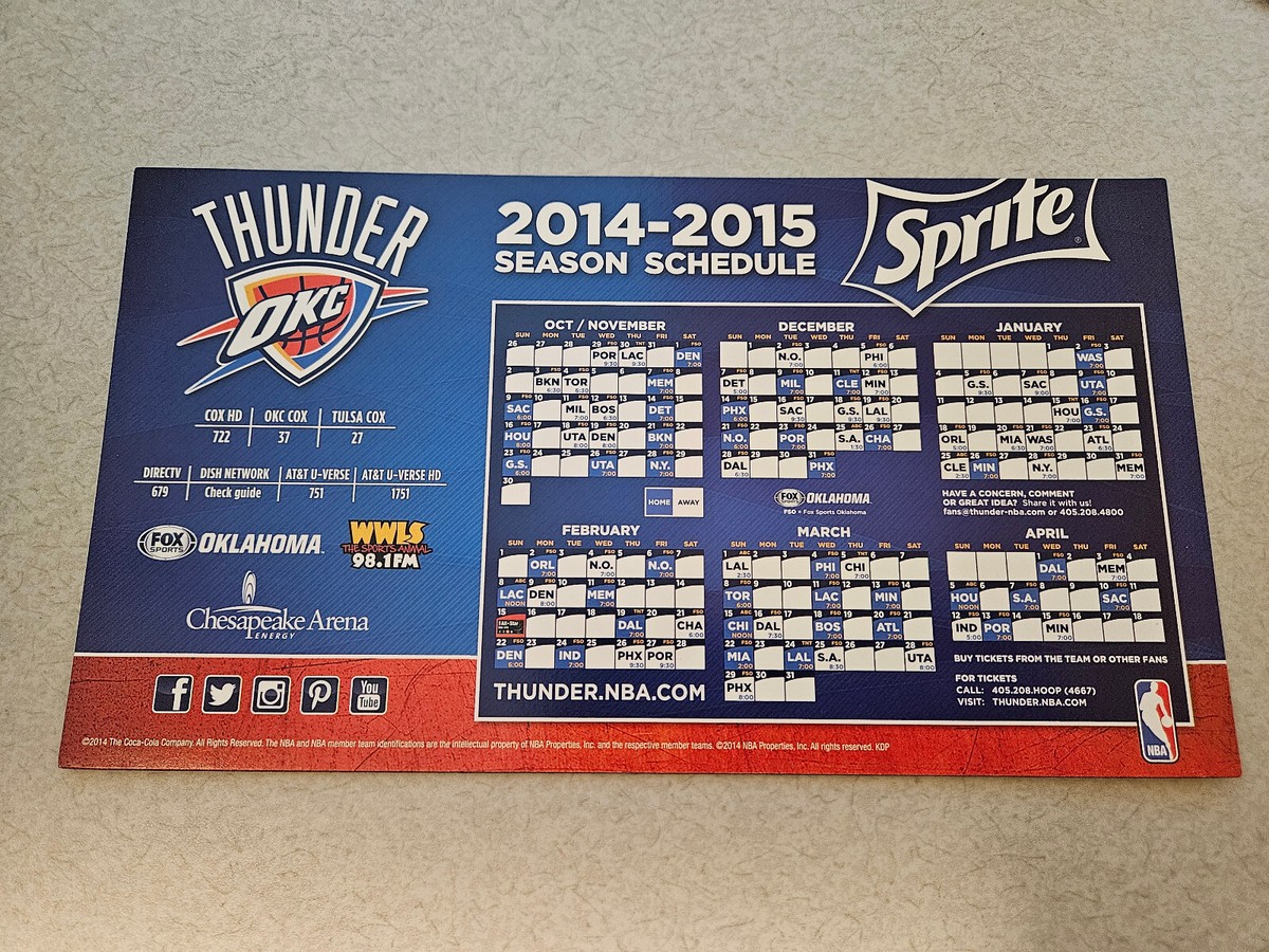 Oklahoma City Thunder Schedule Pair Of OKC Thunder Games Flexed Into