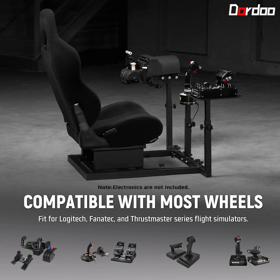 Dardoo Flight Simulator Cockpit Stand Fit Thrustmaster A10C Logitech ...