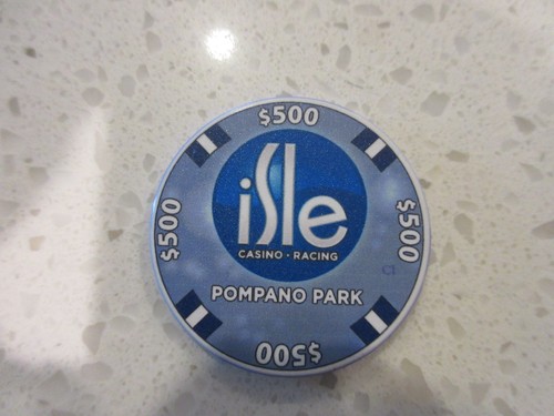 $500 Isle Casino Racing Pompano Park Chip Purple + FREE Las Vegas Poker ...