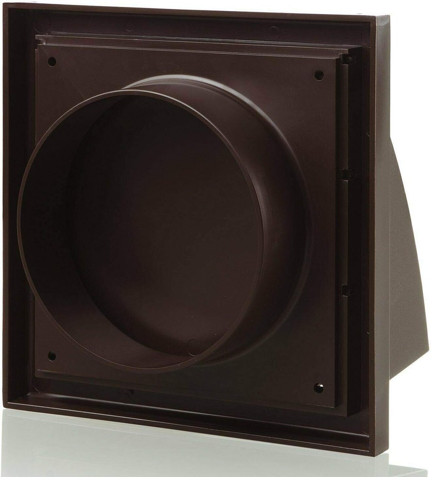 6 inch 150mm Hooded Cowled External Wall Grille Removable Hood with ...